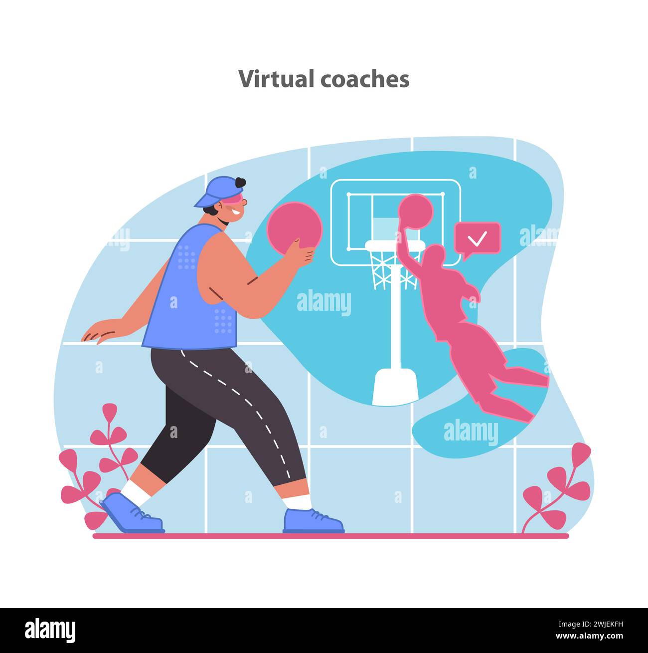 Fitness training coaches Stock Vector Images - Alamy