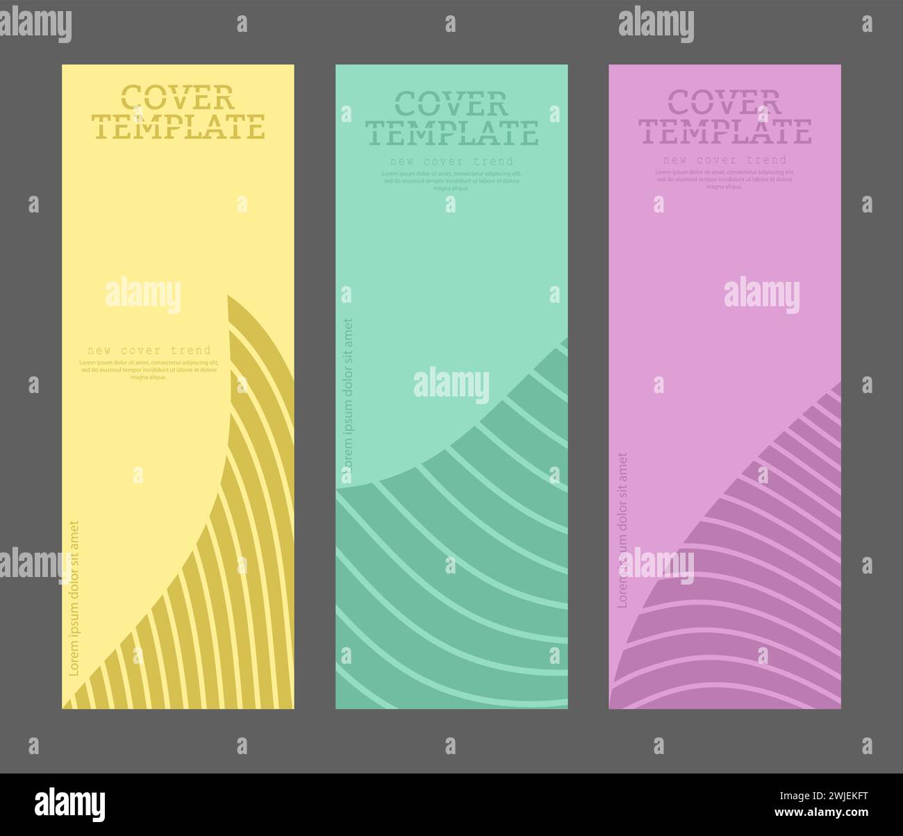 The design of the lines. A template for trending covers, banners ...