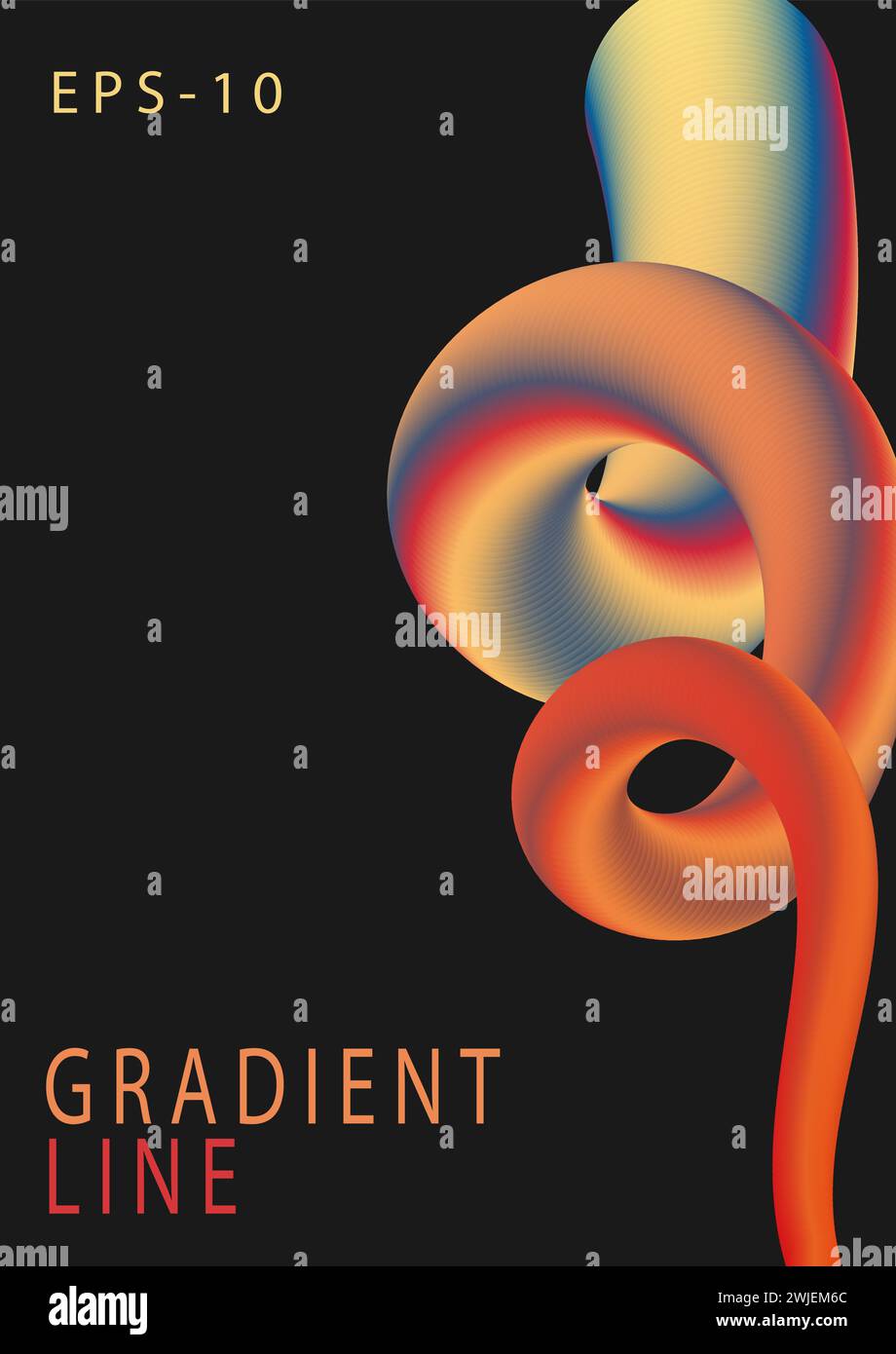 A dynamic form of color mixing. The colorful gradient design creates ...