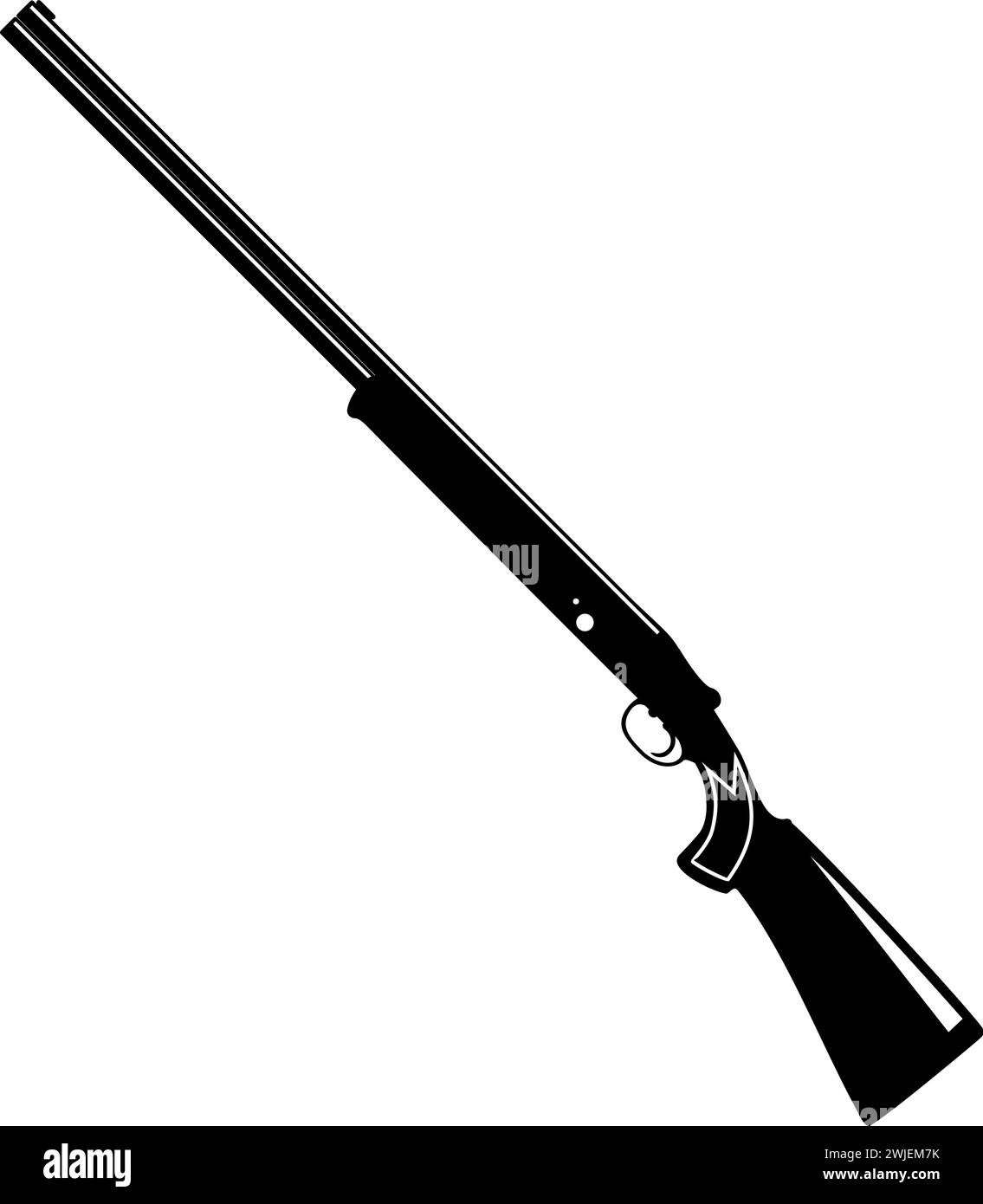 Hunting rifle isolated icon Black and White Stock Photos & Images - Alamy