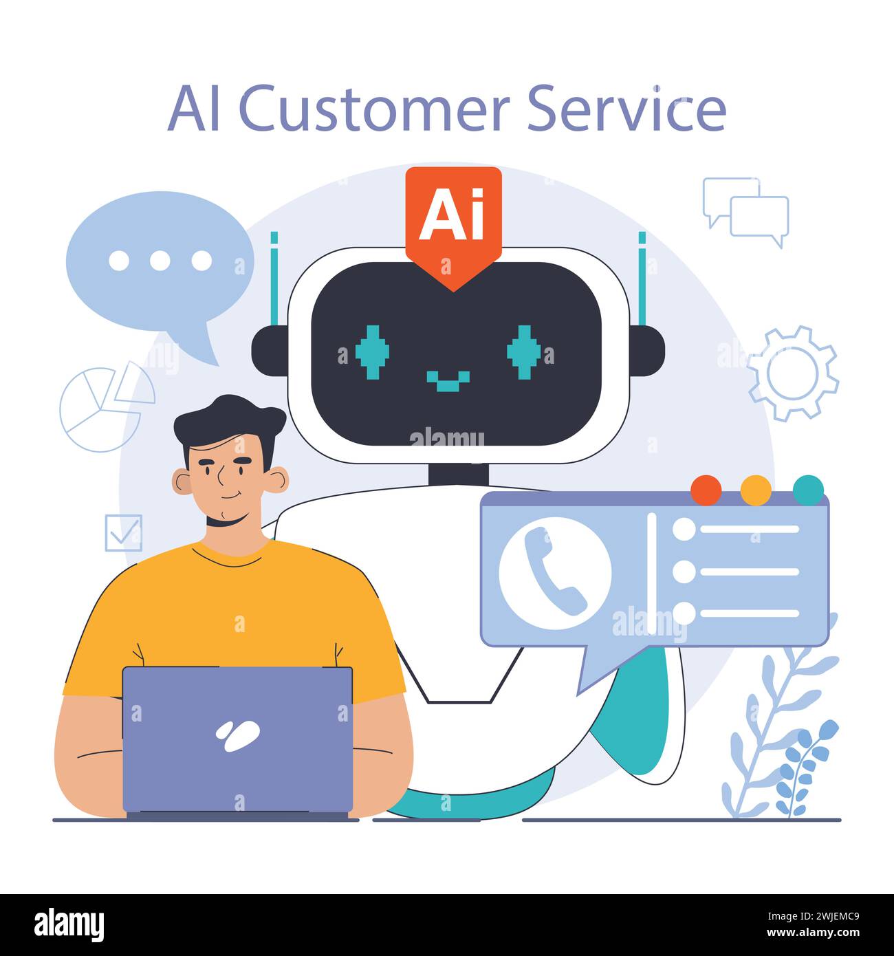Chat bot. AI-powered customer service. Online consultation with ... Chat bot. AI-powered customer service. Online consultation with ...