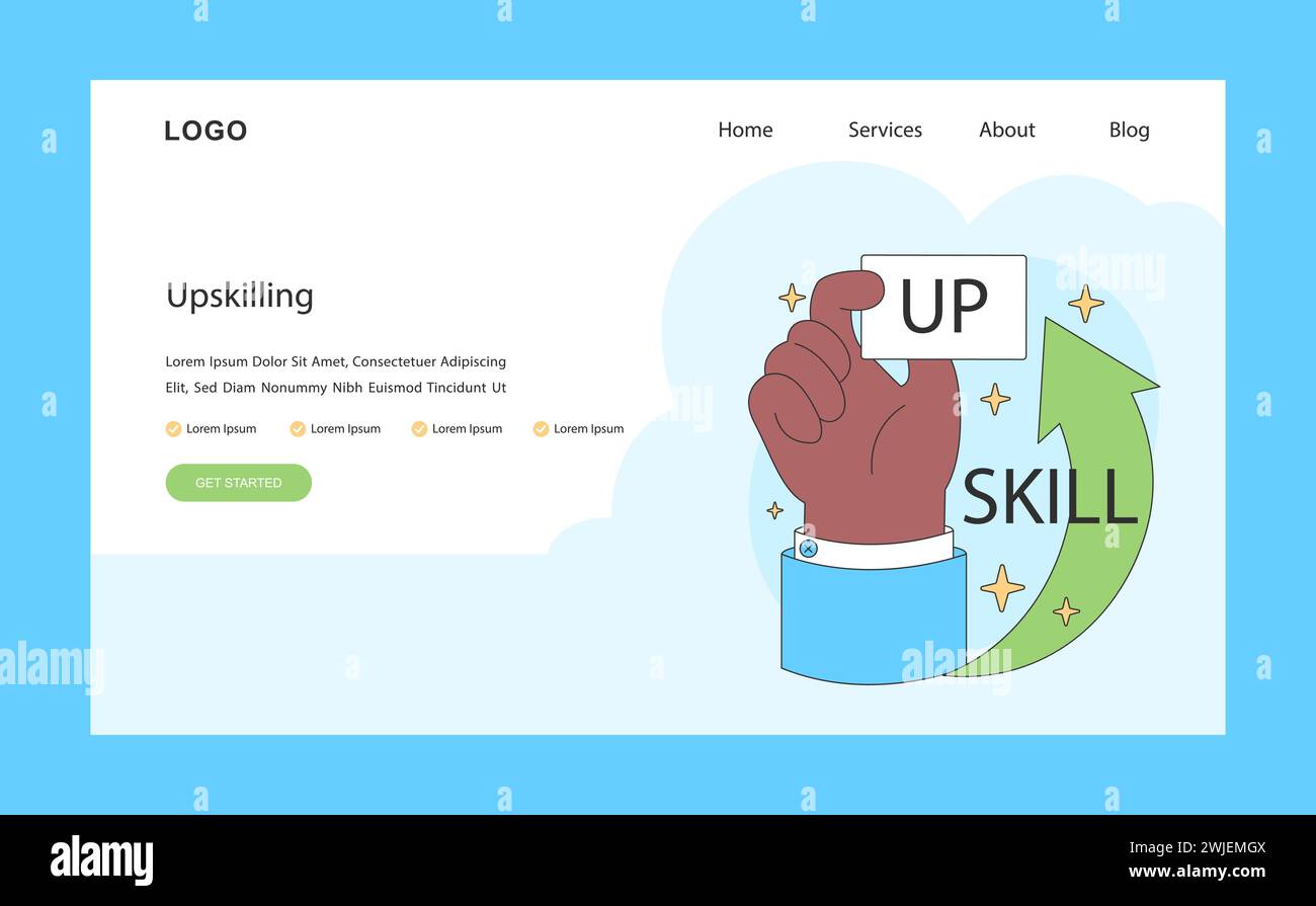 Upskilling web or landing. Hands-on enhancement of abilities and expertise. Strategic skill ...