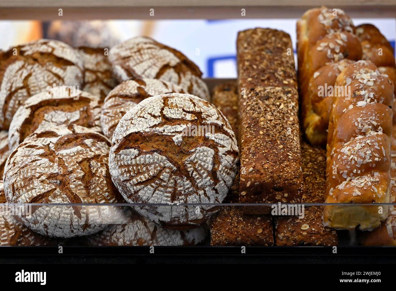 Brot und Gebäck an einem Stand auf der weltgrößten Naturkostmesse ...