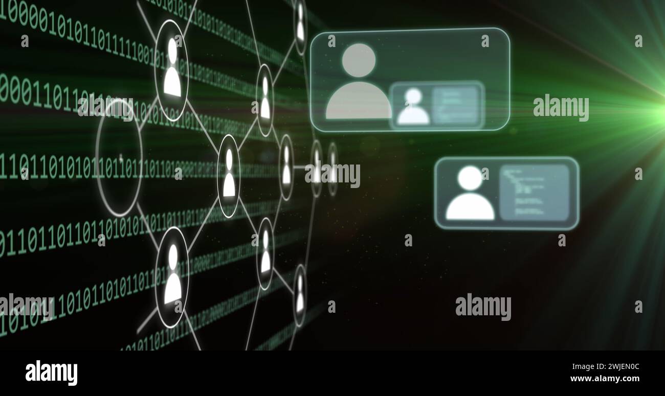 Image of connections and binary coding data processing Stock Photo - Alamy Image of connections and binary coding data processing Stock Photo - Alamy