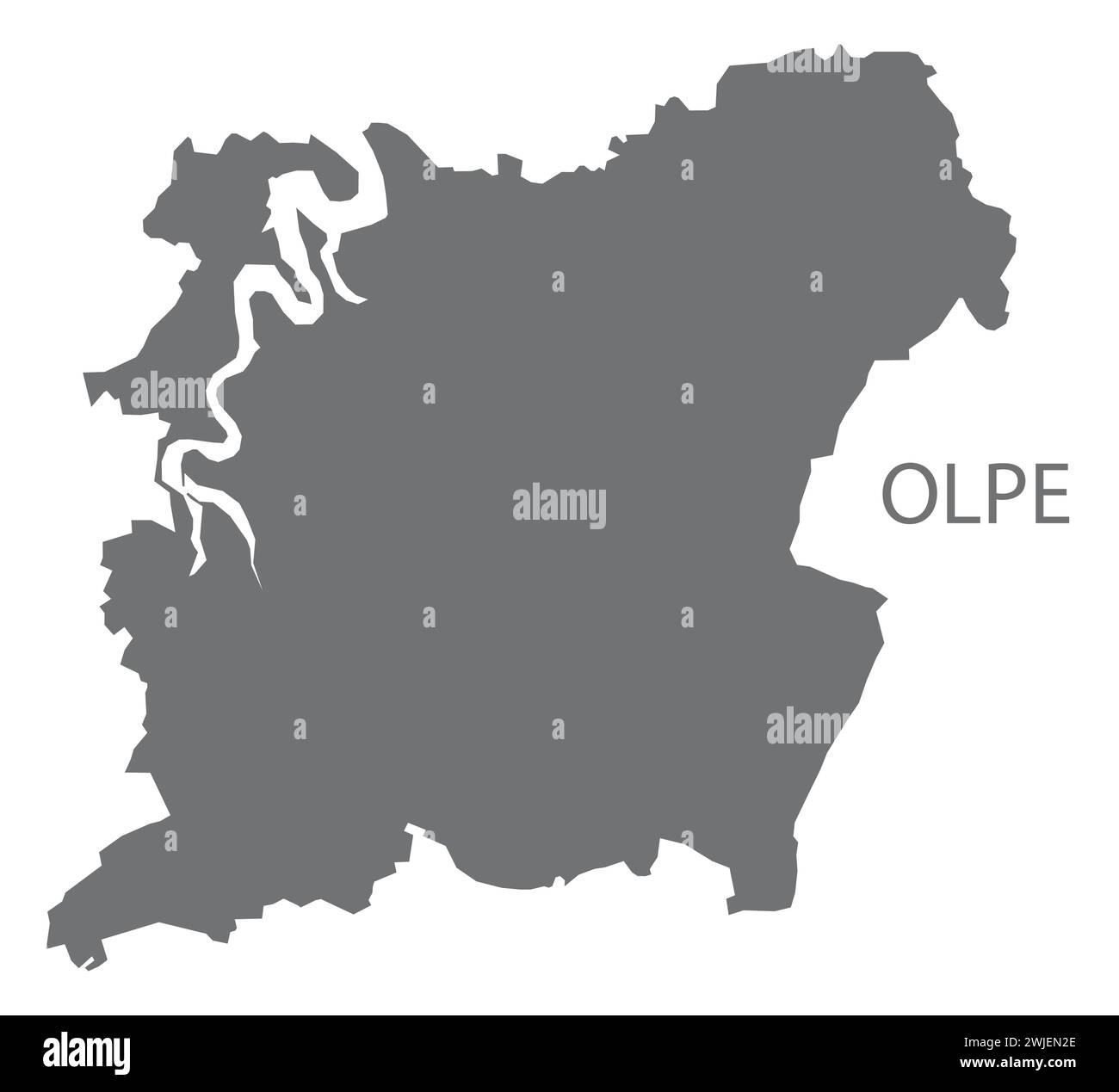 Olpe map Black and White Stock Photos & Images - Alamy