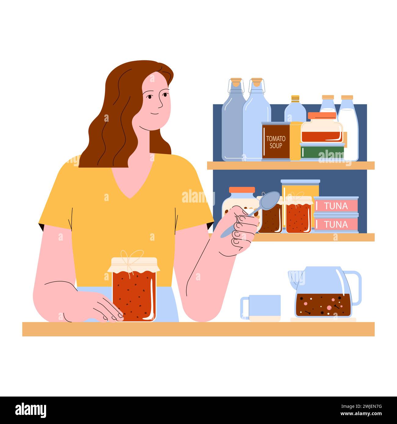 Sustainable cooking. Food preservation. Conscious meal waste reduction ...