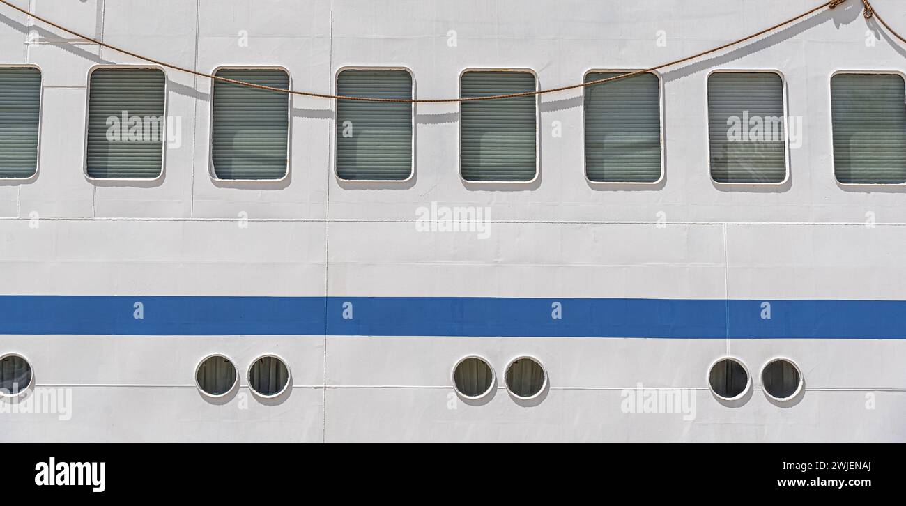 White ship porthole or window metal background frame Stock Photo - Alamy