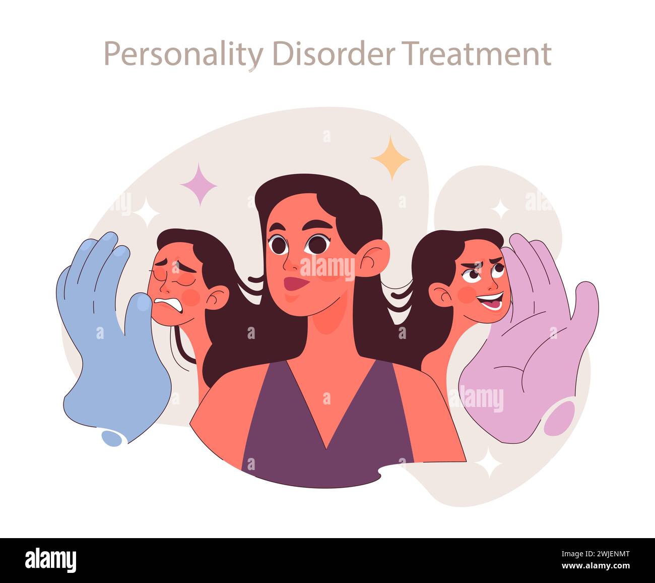Personality Disorder Treatment concept. Embracing multifaceted ...