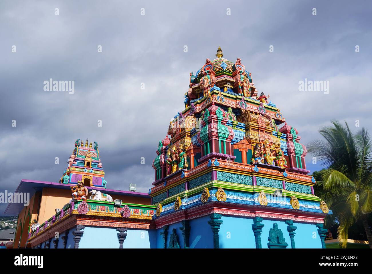Reunion (Reunion Island), Saint Paul: Tamil temple “temple tamoul Siva ...