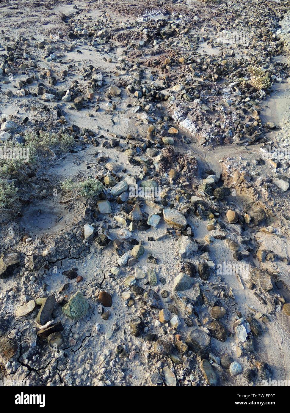 agates and geodes on a hillside near capitol reef national park, utah ...