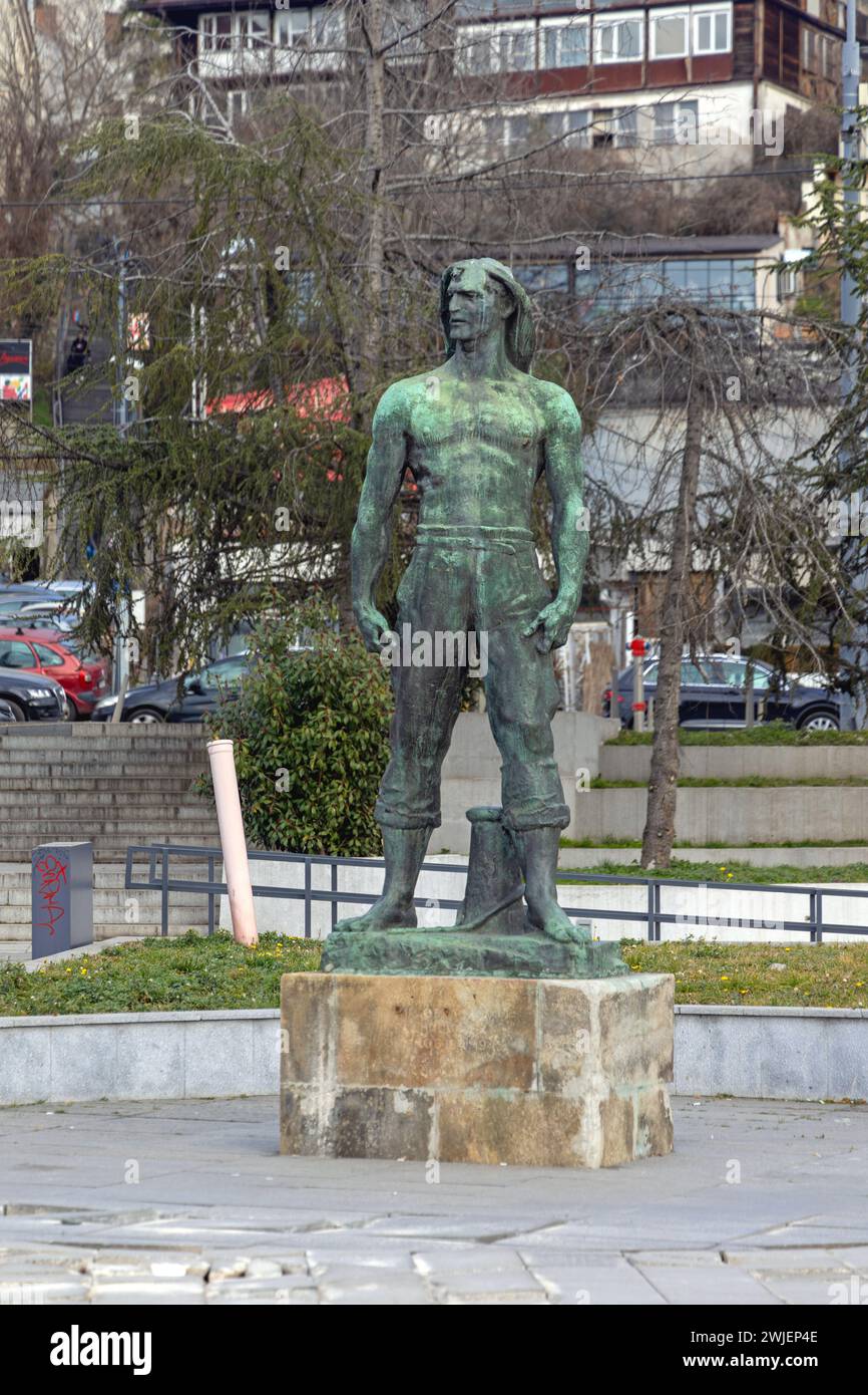 Belgrade, Serbia - February 07, 2024: Bronze Statue Memorial Monument ...