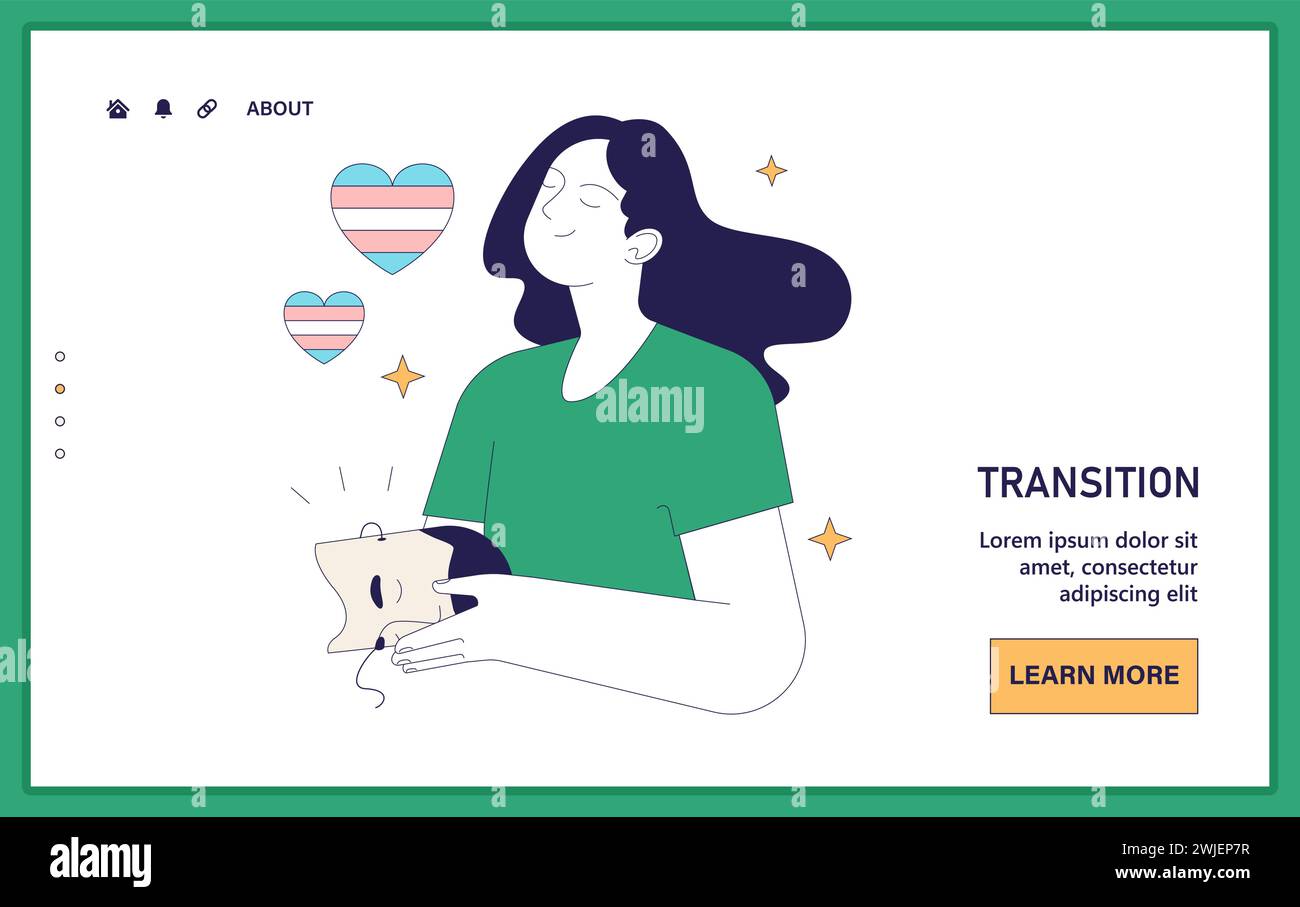 Gender transition web or landing. True self in the journey of coming ...