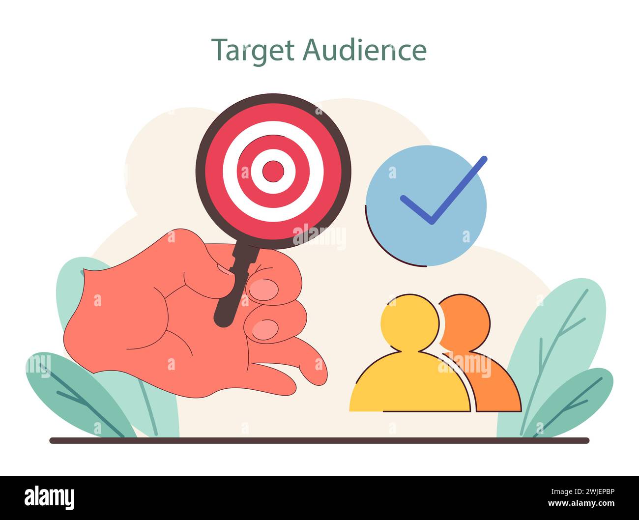 Target Audience concept. A focused approach to identifying and approving the ideal customer ...