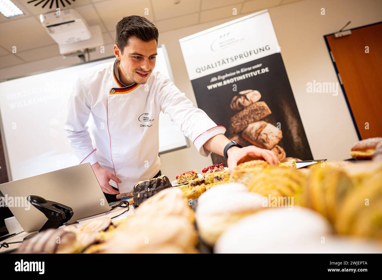 Berlin, Germany. 15th Feb, 2024. Daniel Plum, quality inspector at the ...