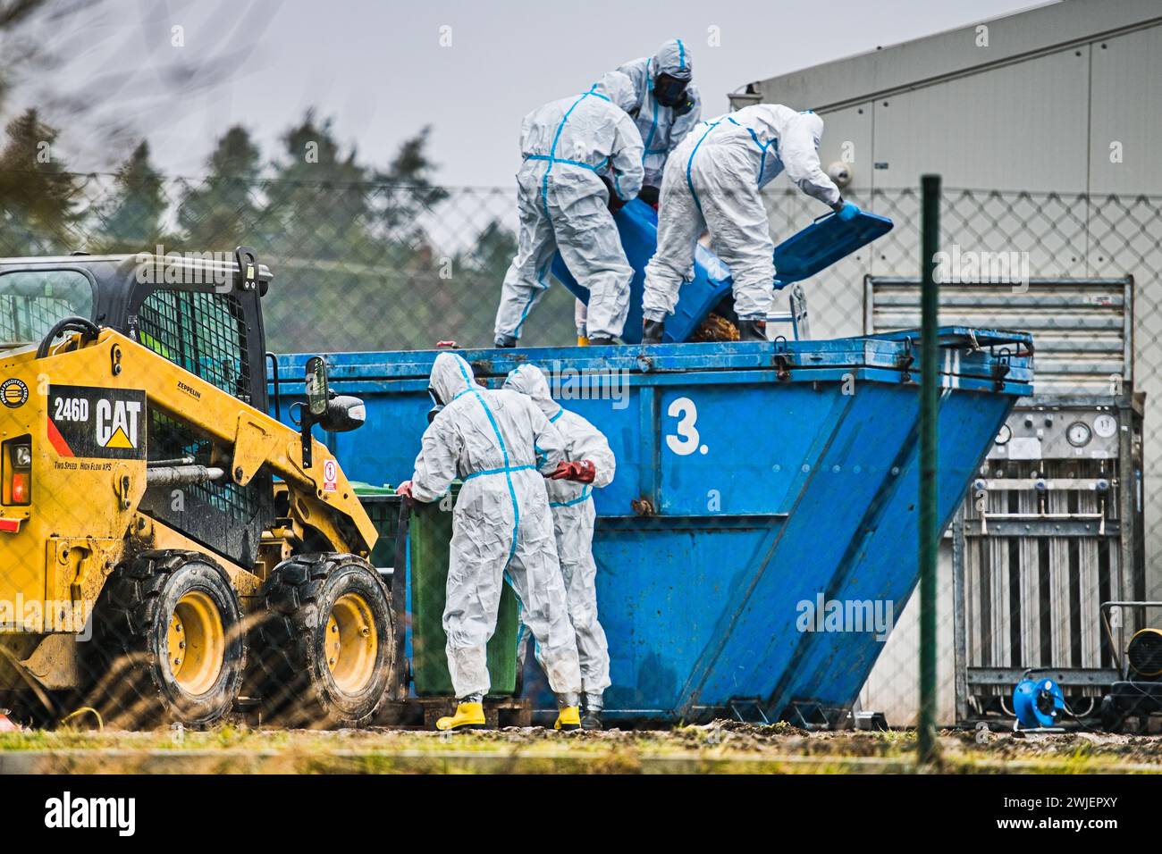 Vanec, Czech Republic. 15th Feb, 2024. The culling of 11,500 laying ...