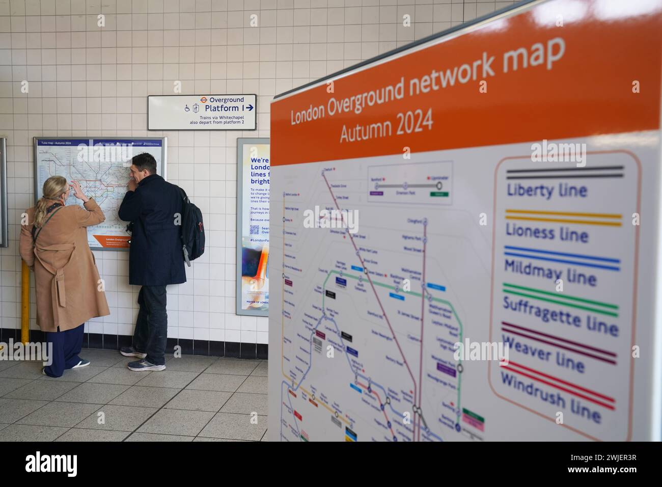 A new London Overground network map which was unveiled by Mayor of ...