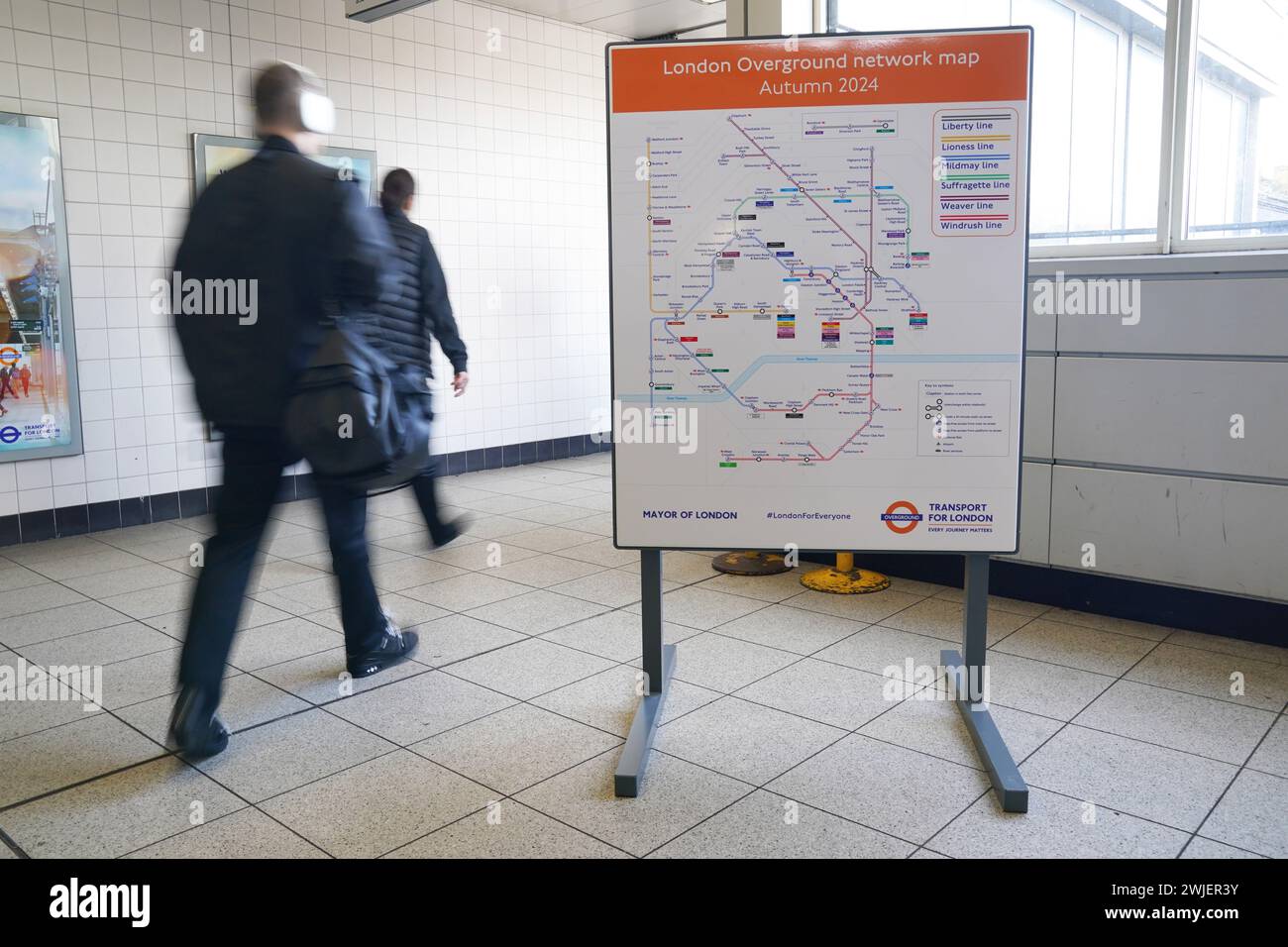 A new London Overground network map which was unveiled by Mayor of ...