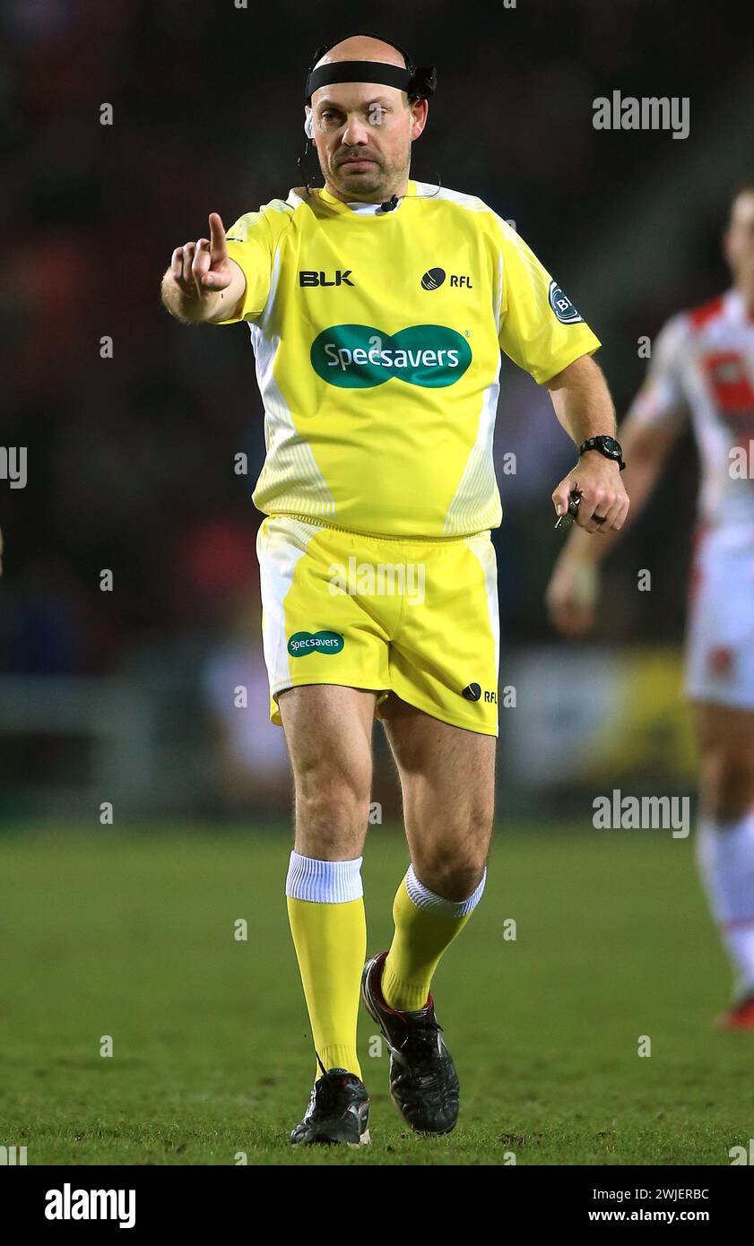 File photo dated 06-02-2015 of Referee Phil Bentham, who was recruited ...