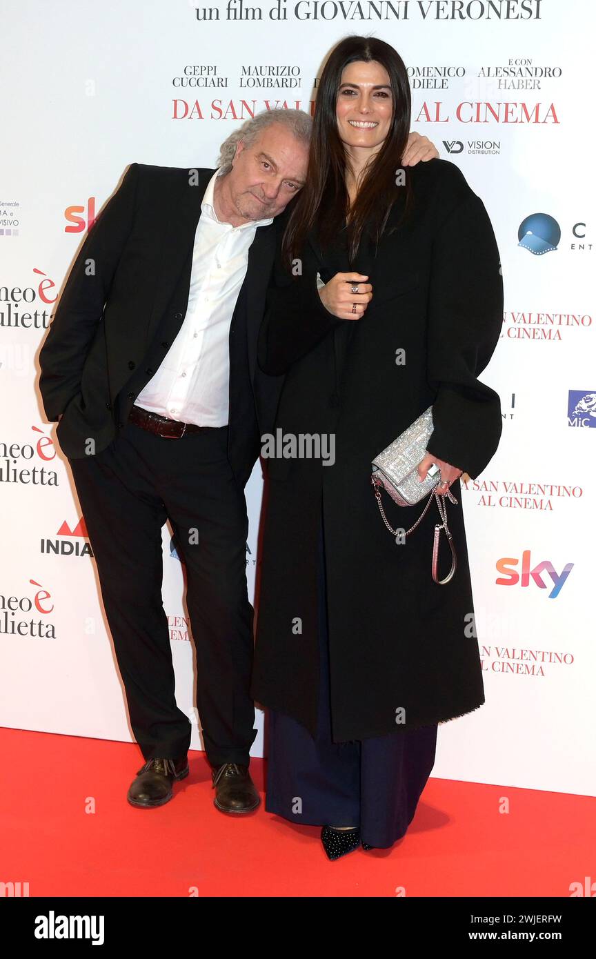 Giovanni Veronesi mit Partnerin Valeria Solarino bei der Premiere des ...