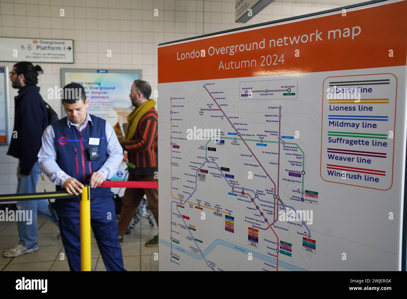 A new London Overground network map which was unveiled by Mayor of ...
