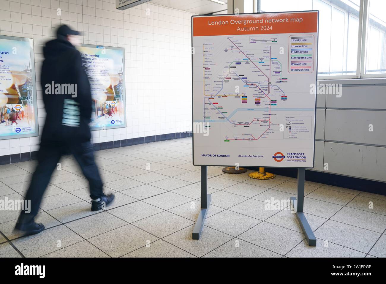 A new London Overground network map which was unveiled by Mayor of ...