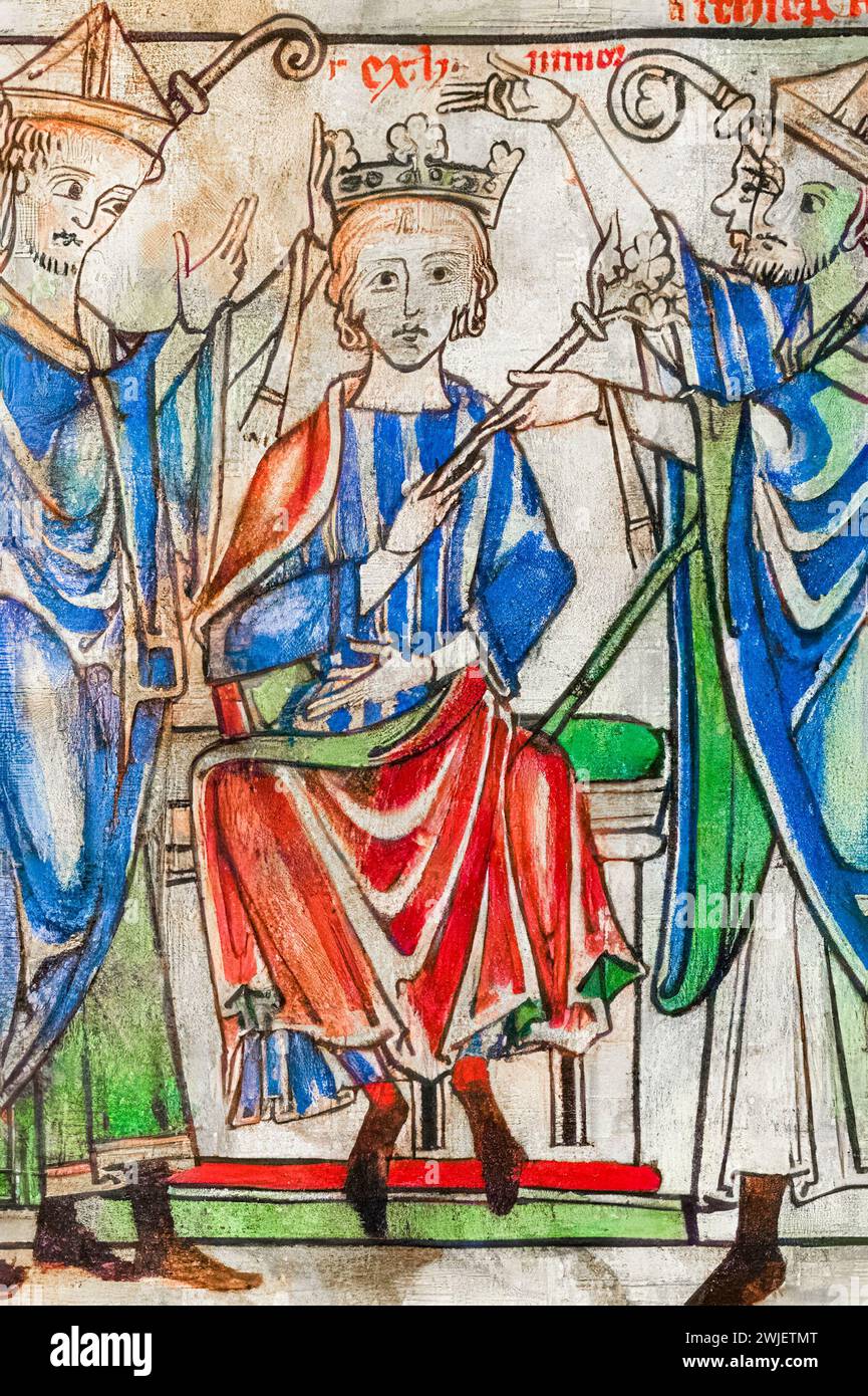 Coronation of Henry the Young King (1155-1183), titular King of England, Duke of Normandy, Count ...