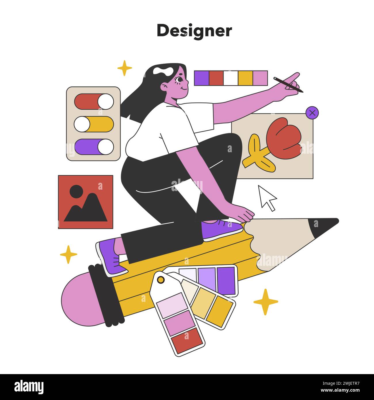 Artist life Stock Vector Images - Alamy