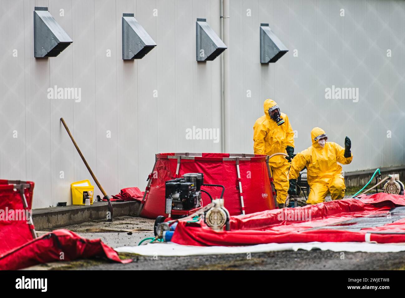 Vanec, Czech Republic. 15th Feb, 2024. The culling of 11,500 laying ...