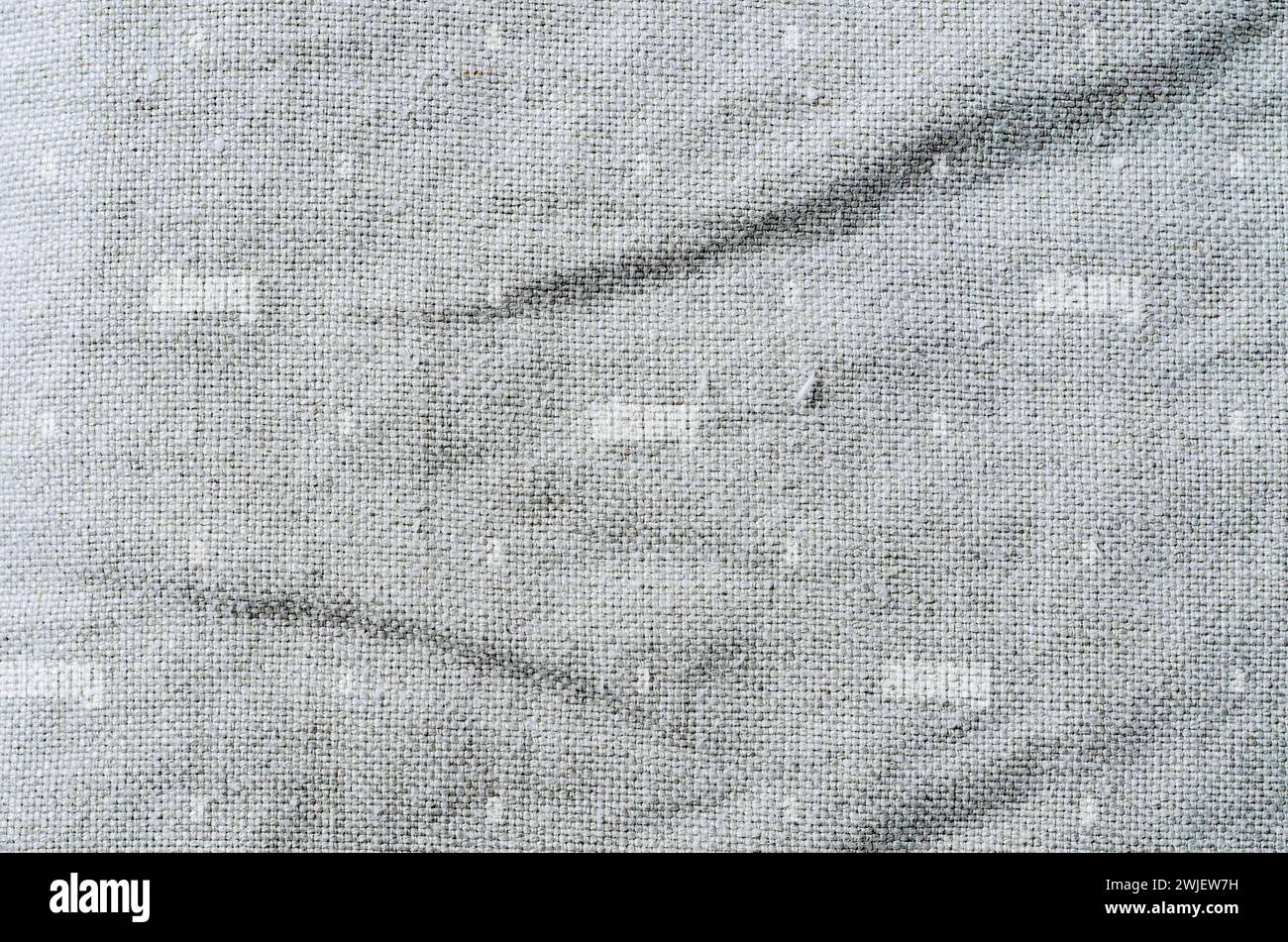 Natural heavy linen texture with wrinkles Stock Photo - Alamy