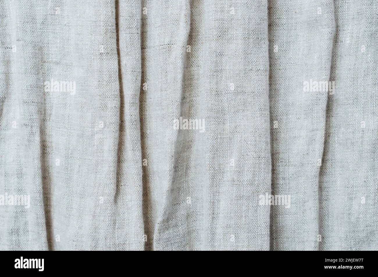 Natural linen wrinkled texture fabric Stock Photo - Alamy