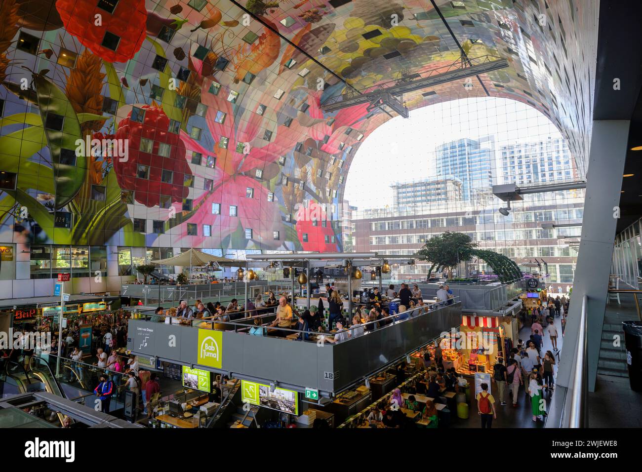 Netherlands, Rotterdam: the Market Hall, “Markthal, in the city center ...