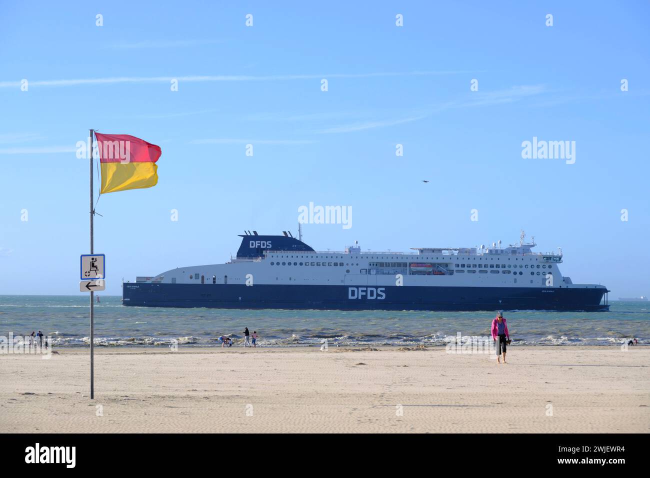 Calais, along the "Cote d'Opale" coastal area (northern France): the ...