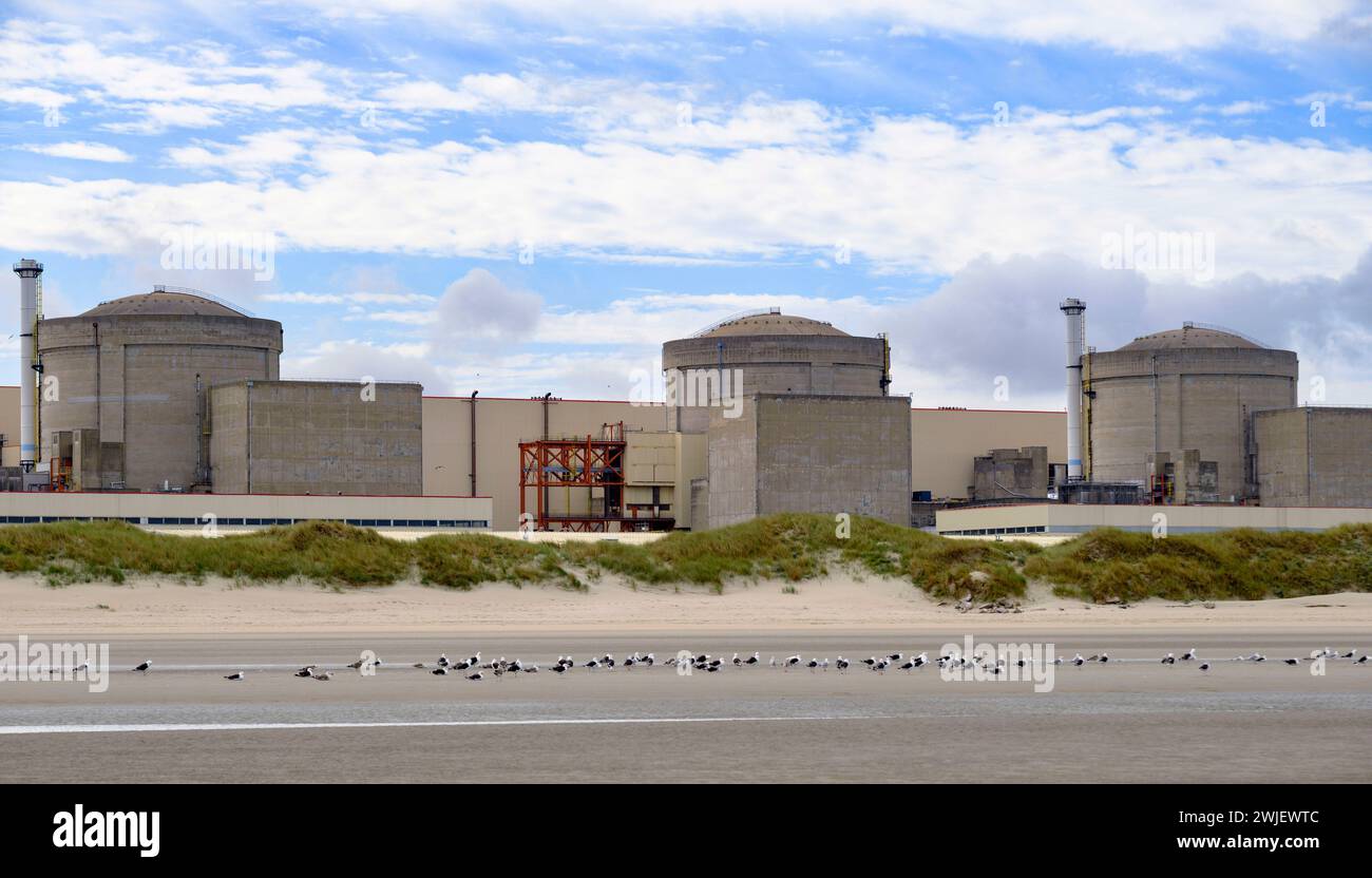 The Gravelines Nuclear Power Plant (northern France) viewed from the ...