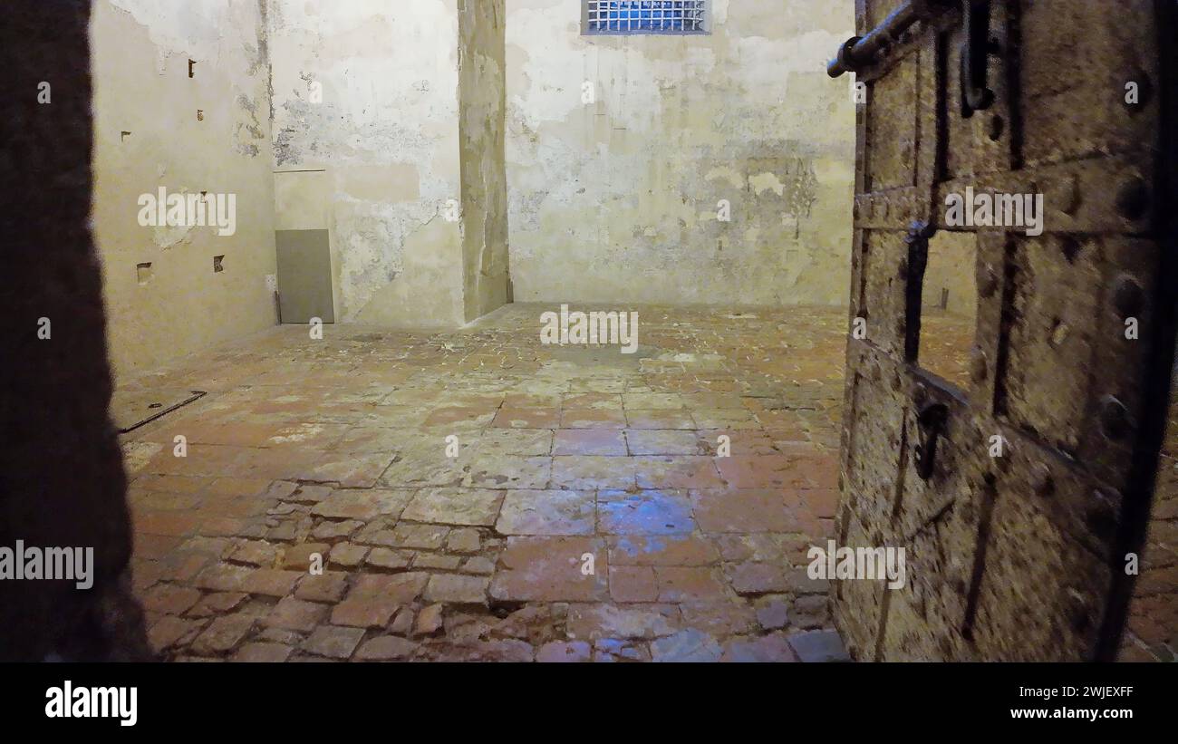 dungeons of Ferrara Castle in Italy, were dark cells where enemies of ...