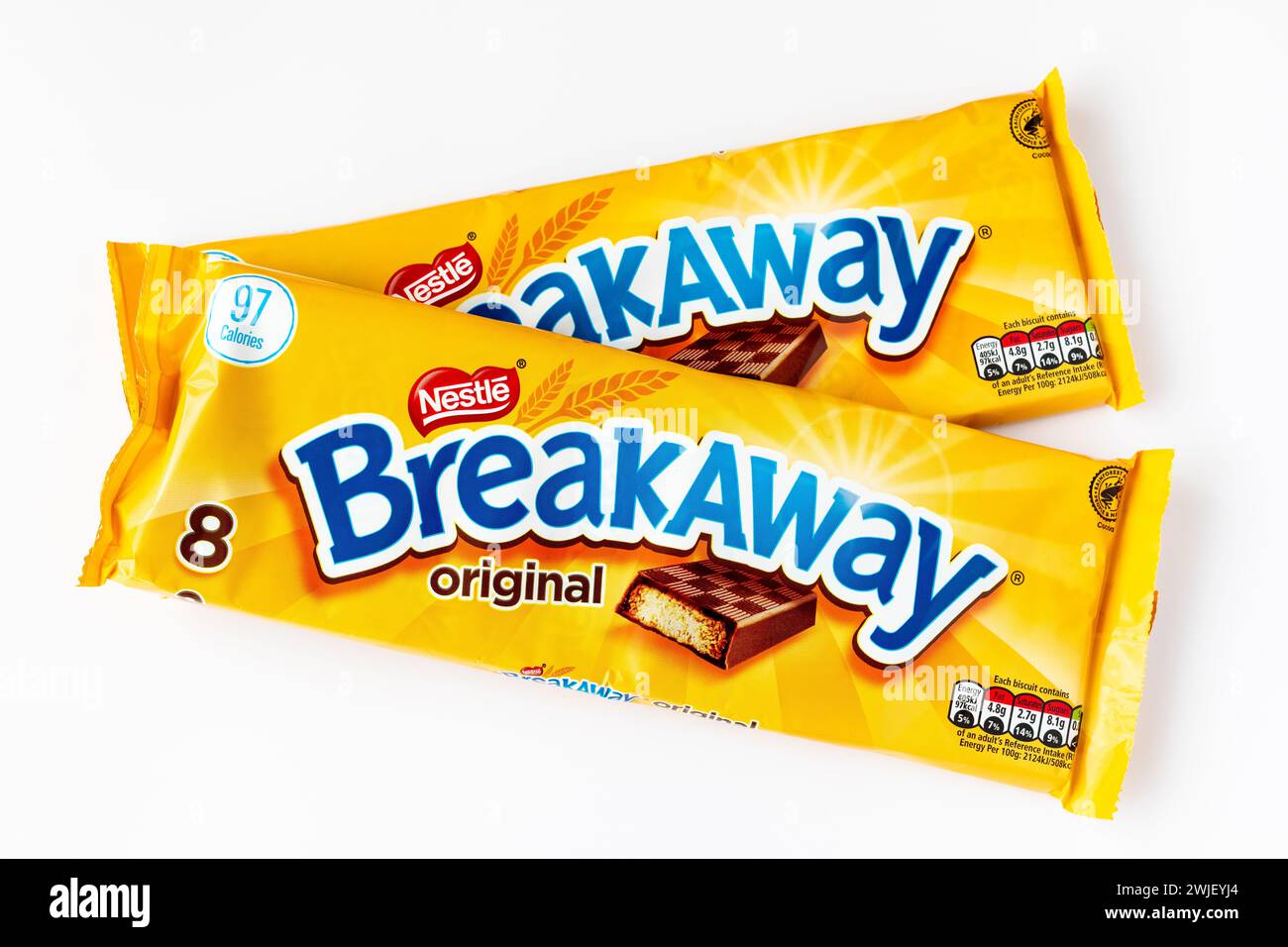 Breakaway chocolate biscuit bars by Nestle Stock Photo - Alamy