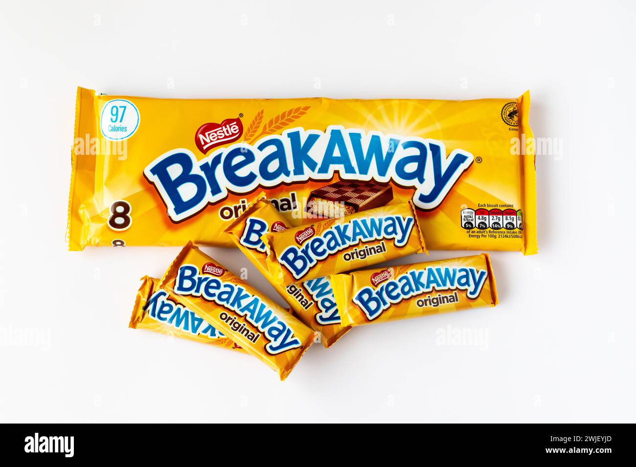 Breakaway chocolate biscuit bars by Nestle Stock Photo - Alamy
