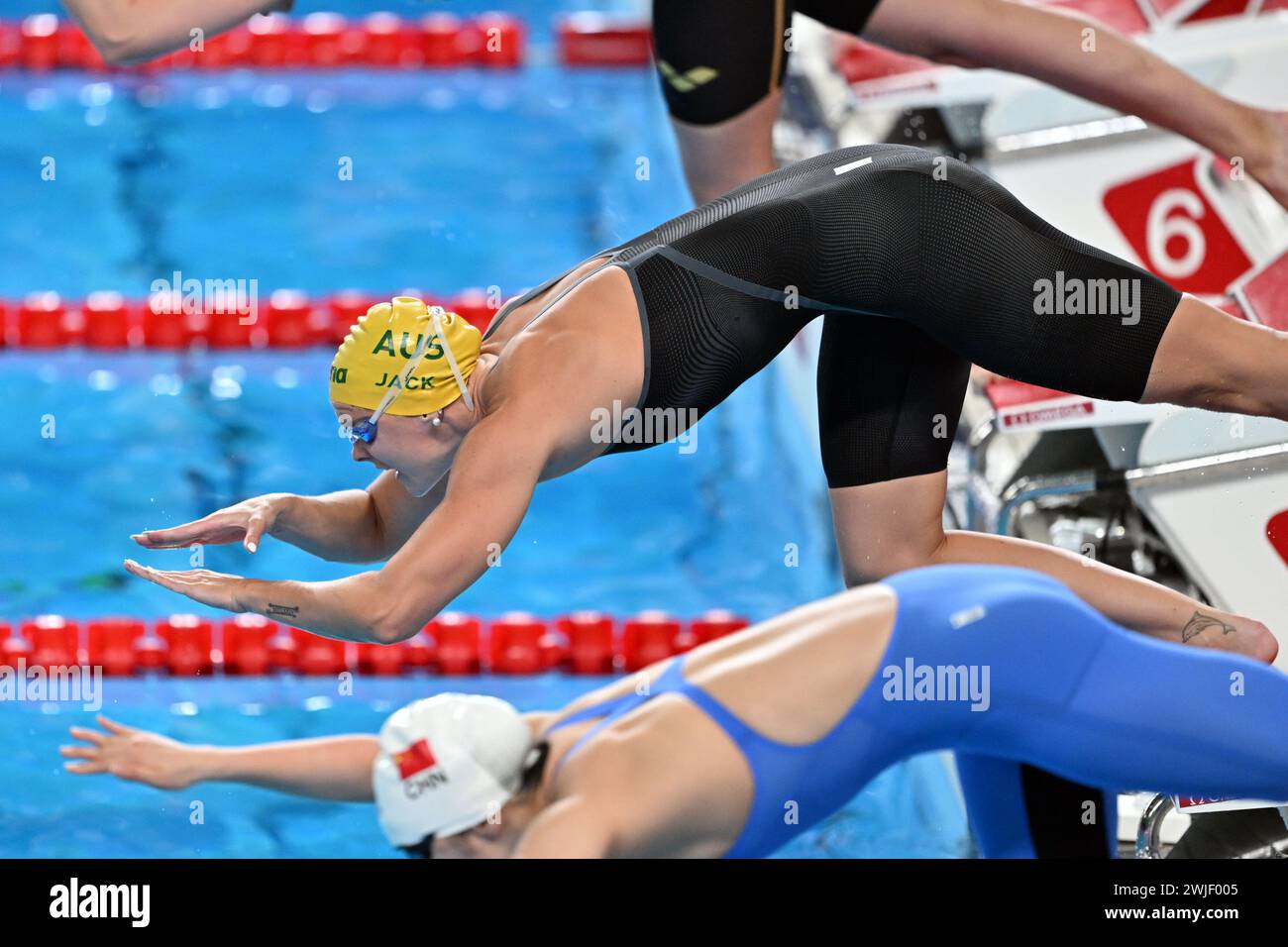 Doha, Qat. 15th Feb, 2024. Shayna jack from Australia in action during ...
