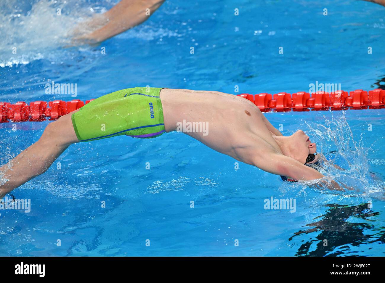Doha, Qat. 15th Feb, 2024. Lukas Martens from Germany in action during ...