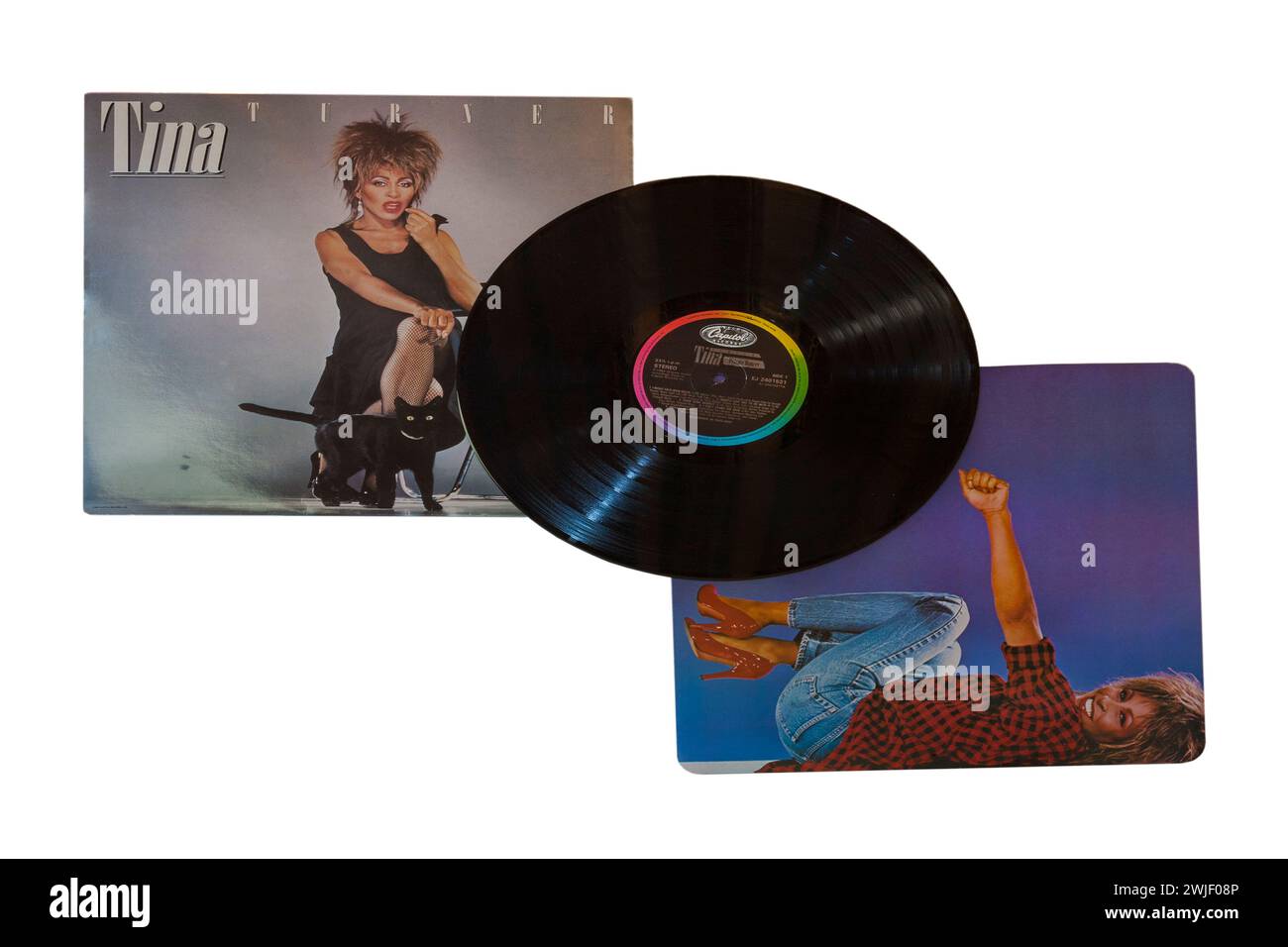 Tina Turner Private Dancer vinyl record album LP cover isolated on ...