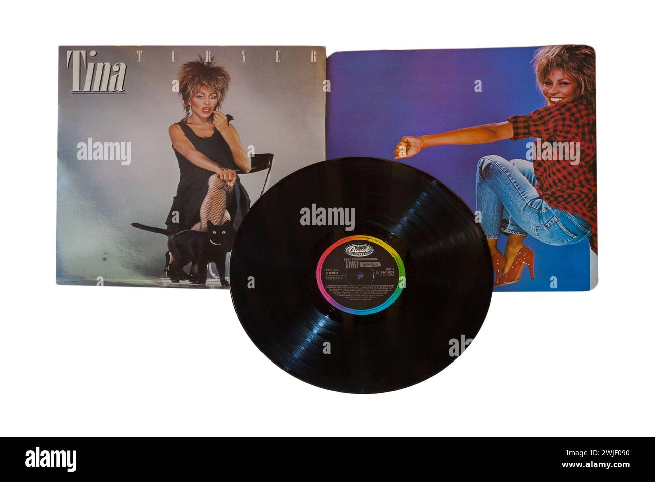 Tina Turner Private Dancer vinyl record album LP cover isolated on ...
