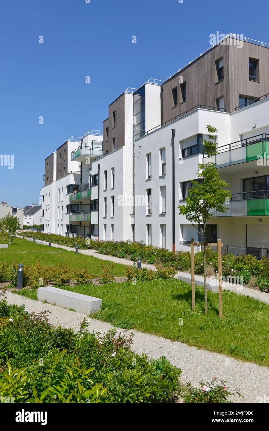 Caen (Normandy, north-western France): residential buildings, urban ...