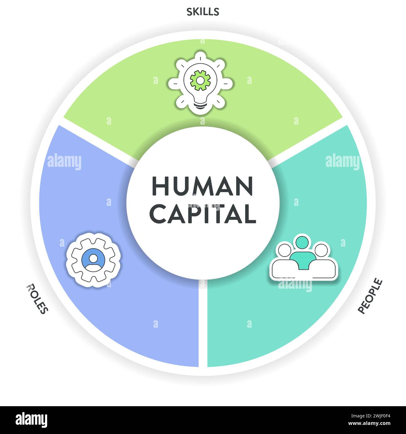 Human Capital or HC strategy framework infographic diagram chart ...