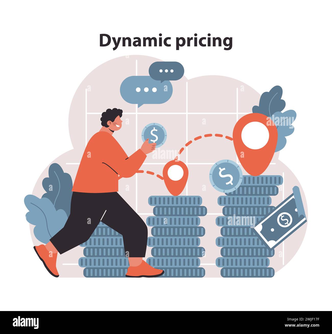 Real time demand analysis Cut Out Stock Images & Pictures - Alamy