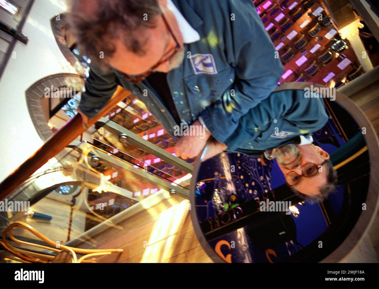 The author and artist Alasdair gray, writer of the book Poor Things at ...