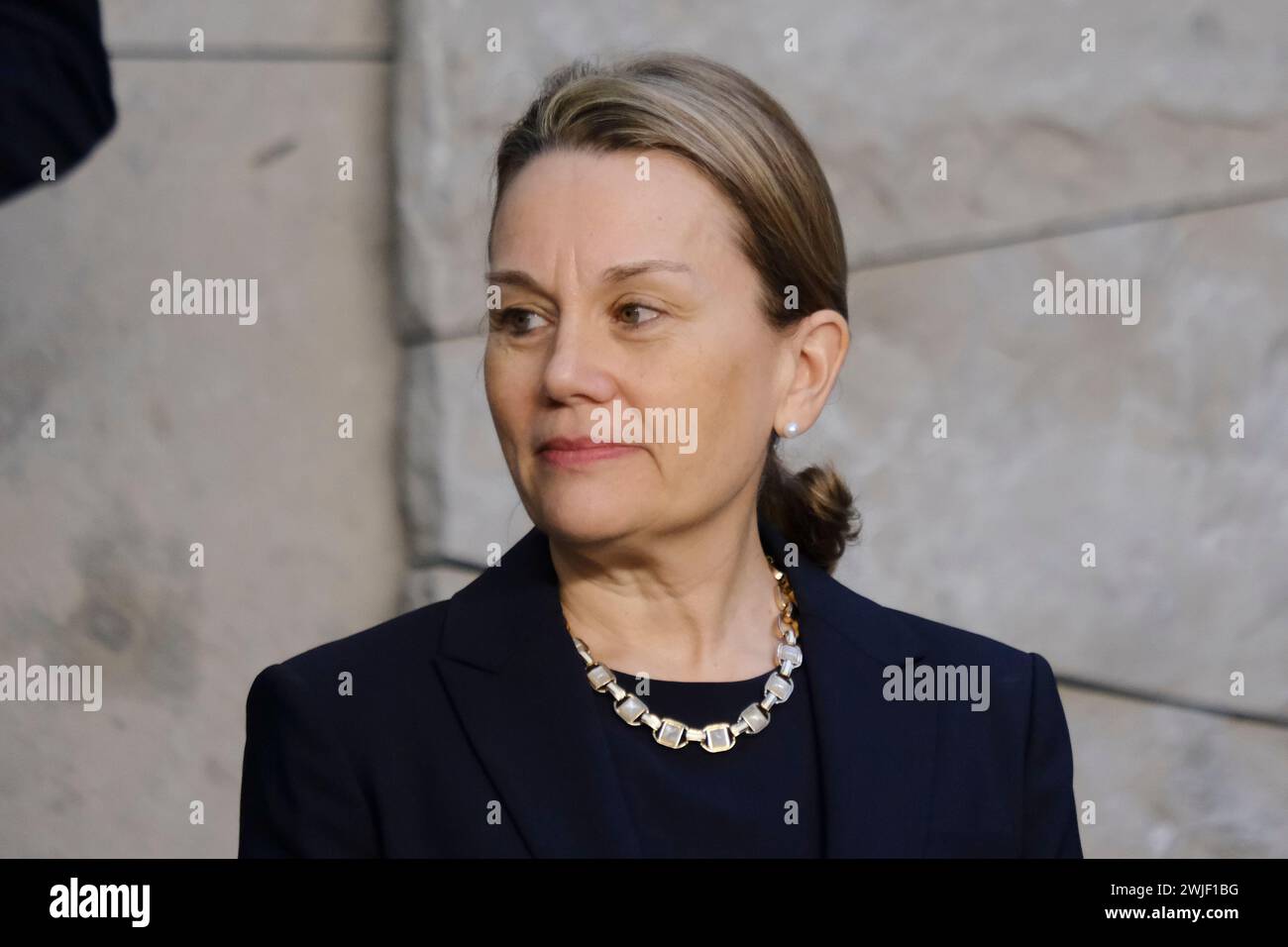 Brussels, Belgium. 15th Feb, 2024. US Ambassador Julianne Smith ...