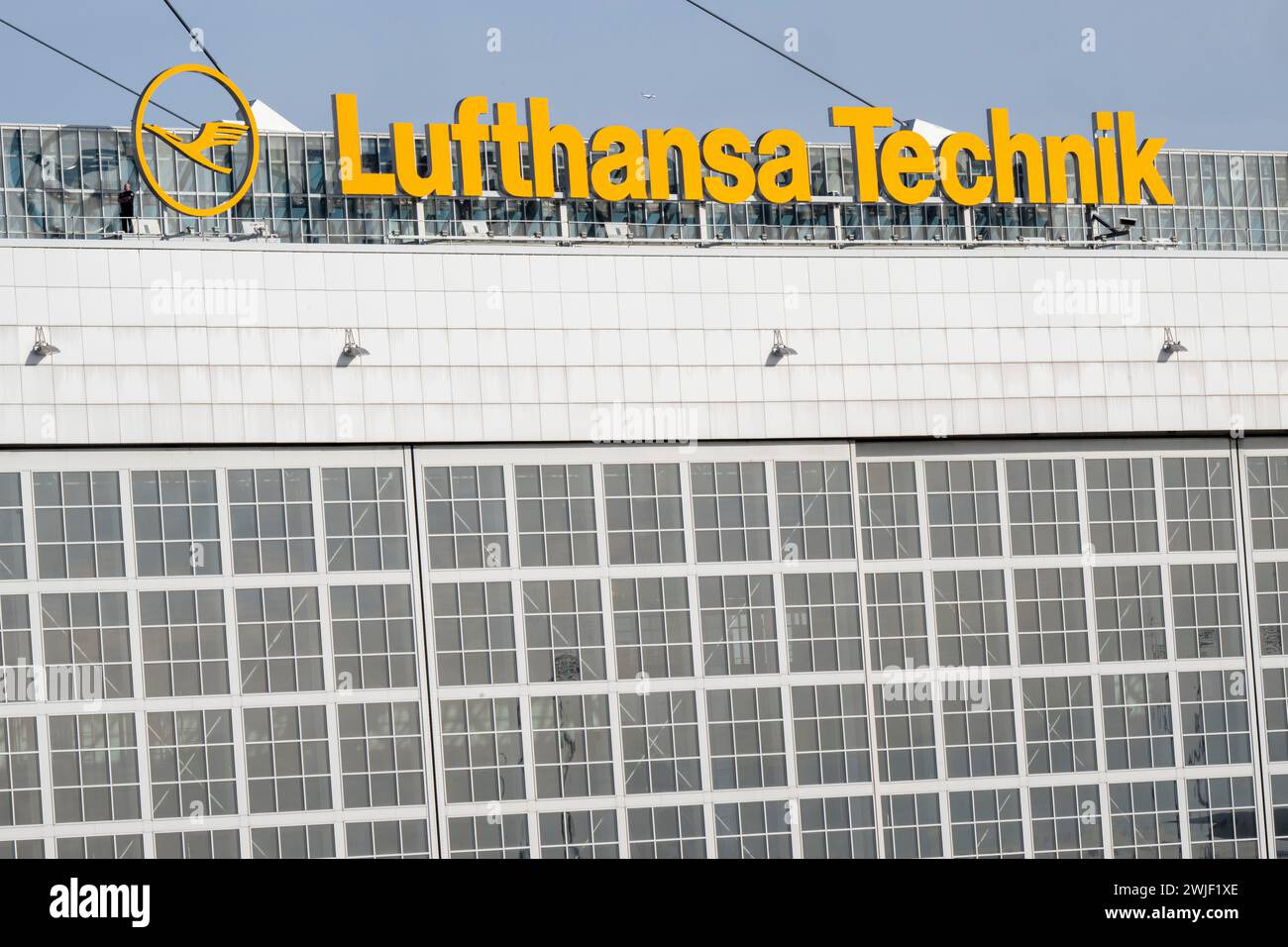 Munich, Germany. 15th Feb, 2024. The lettering "Lufthansa Technik ...