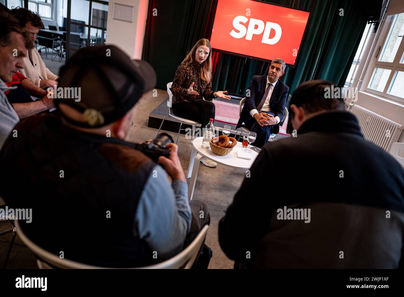 Berlin, Germany. 15th Feb, 2024. Raed Saleh (SPD), co-chair of the SPD ...
