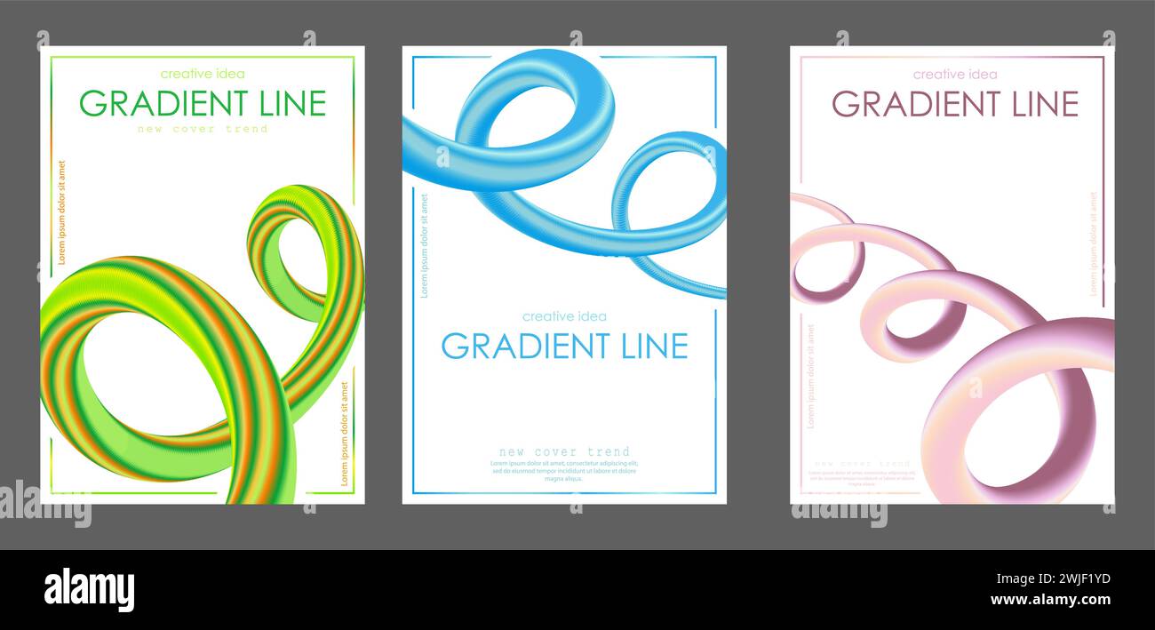 Gradient line. A template for a poster, cover banner, or interior ...