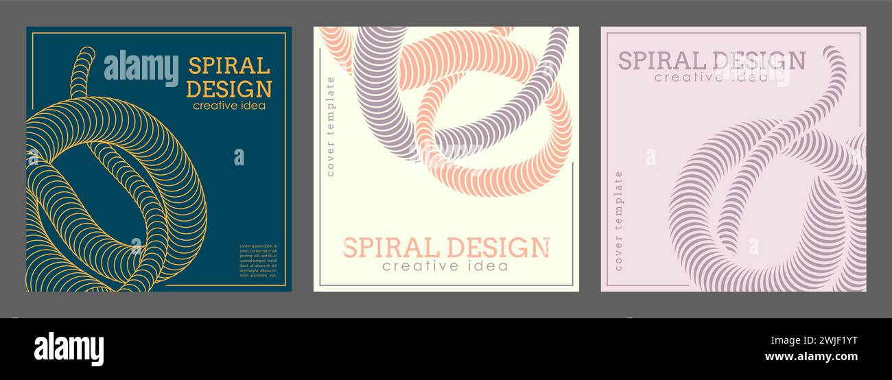 Spiral design. The template of the new trend covers, banners, posters ...