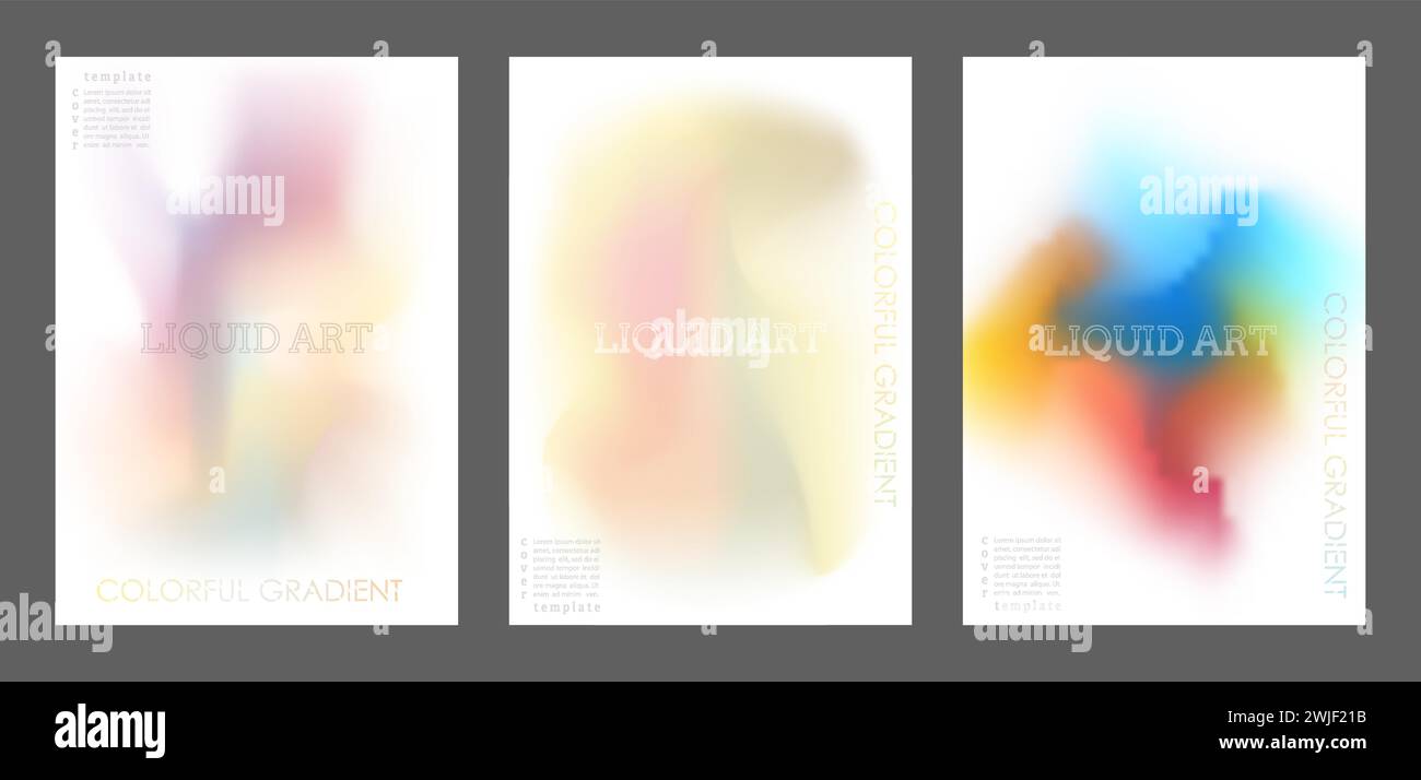 The gradient. A colorful template for the cover, poster, banner and ...